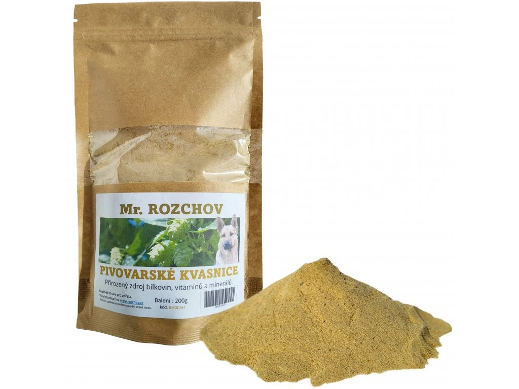 Přírodní Antiparazitikum pro psa Pivovarské kvasnice Mr. Rozchov 200g ...